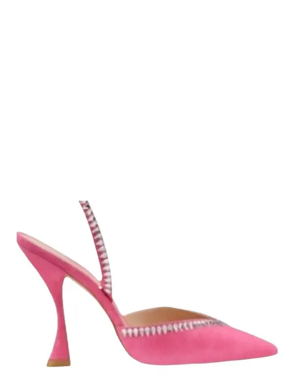 STUART WEITZMAN Pointed Crystal Embellished Pumps - Pink