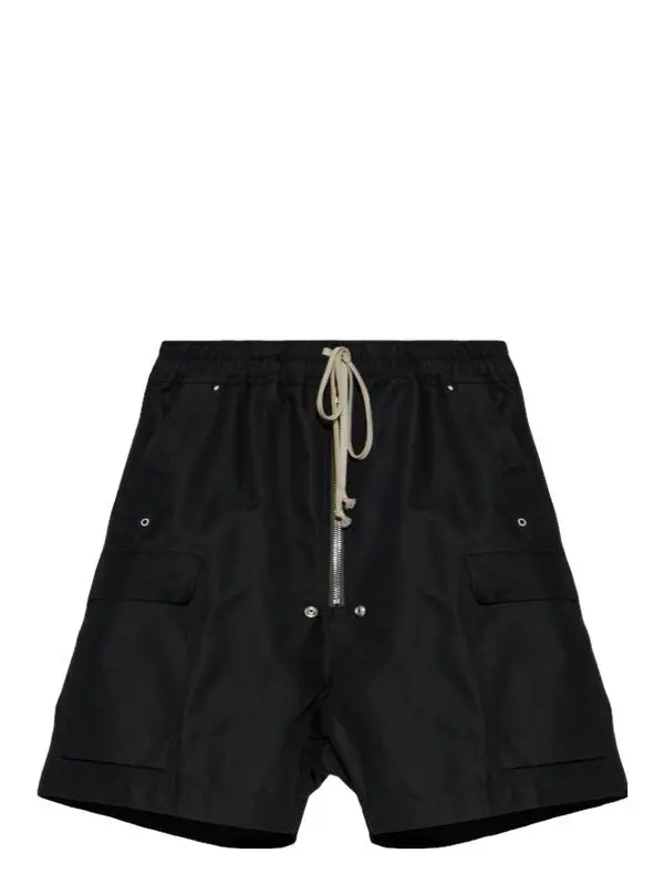 Rick Owens Drawstring Cargo Shorts - Black