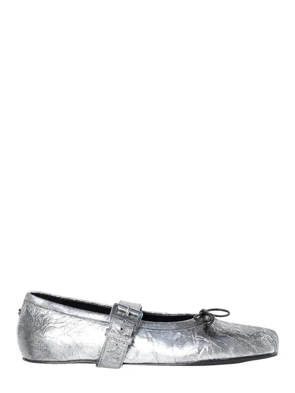 ANN DEMEULEMEESTER Zoey" Ballerina Flats - Silver