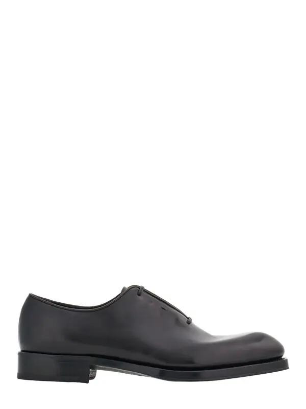 FERRAGAMO Tramezza Oxford With Covered Laces - Black