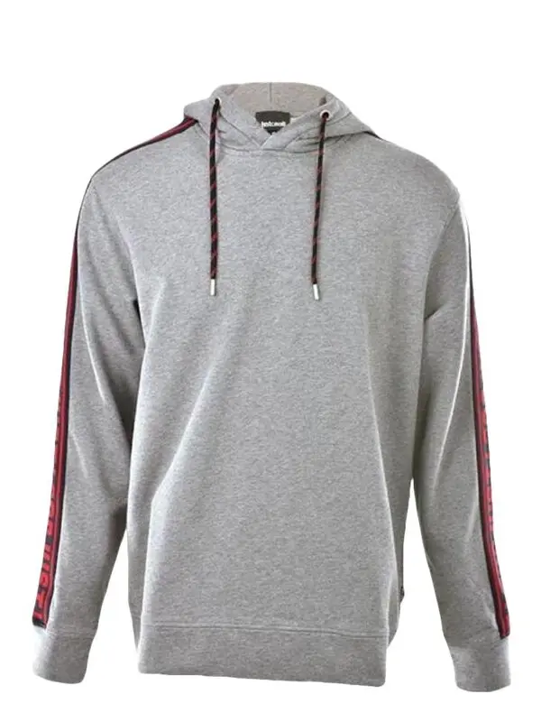 Just Cavalli Hooded Long-sleeved Sweater - Gray