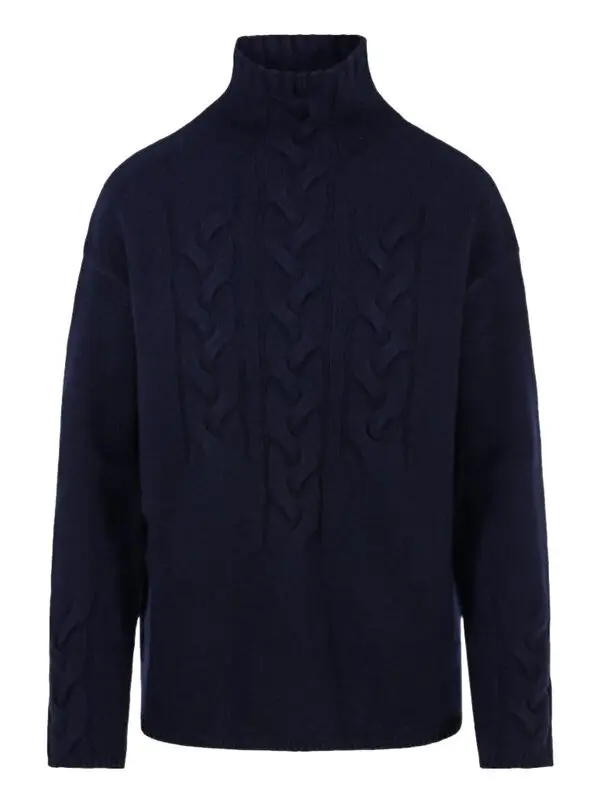 Max Mara High-neck Long-sleeved Sweater - Black
