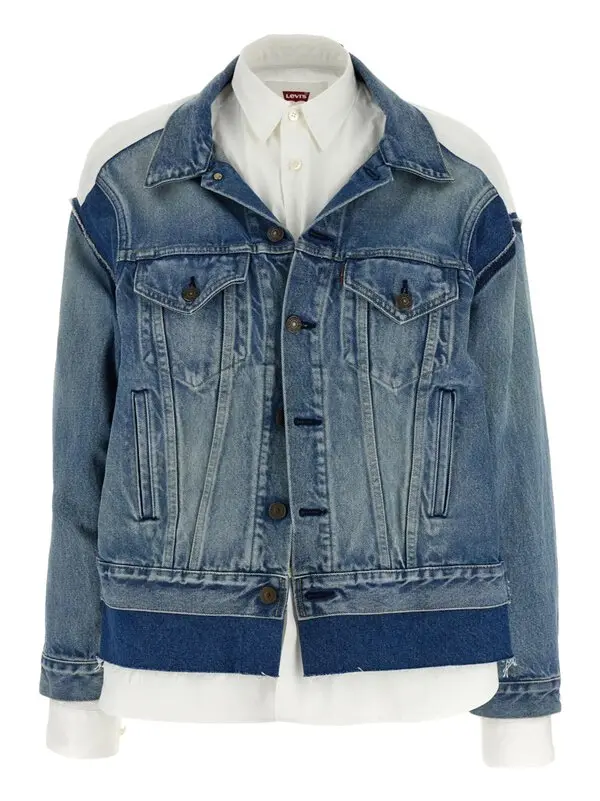 Junya Watanabe X Levi's Panelled Denim Jacket - Blue