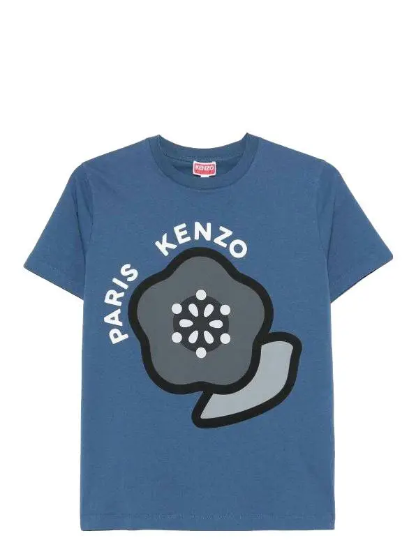 Kenzo Pop" T-shirt With Graphic Print - Blue