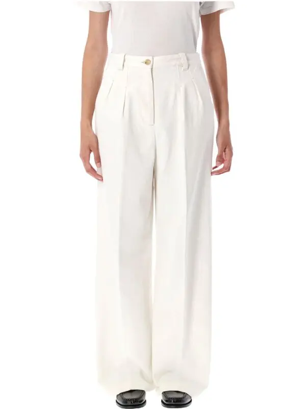 A.p.c. Tressie Pleated Trousers - White