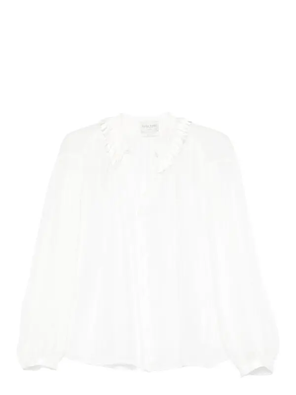 FORTE_FORTE Semi-sheer Shirt - No