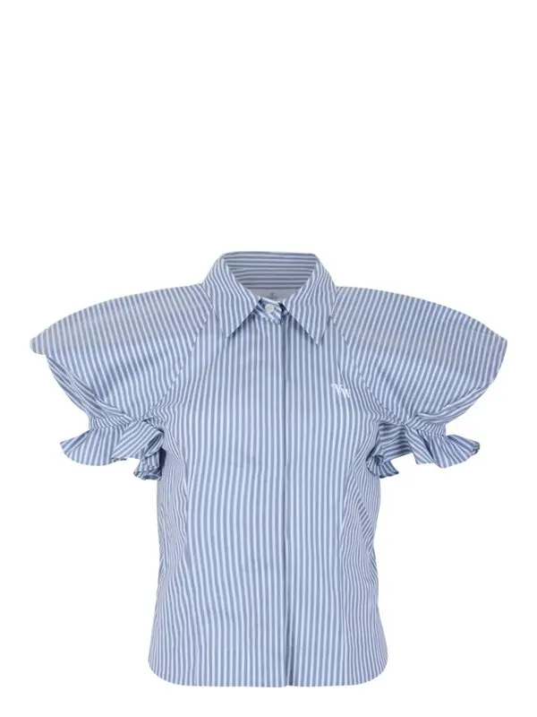 VIVIENNE WESTWOOD Striped Shirt With Logo Embroidery - No