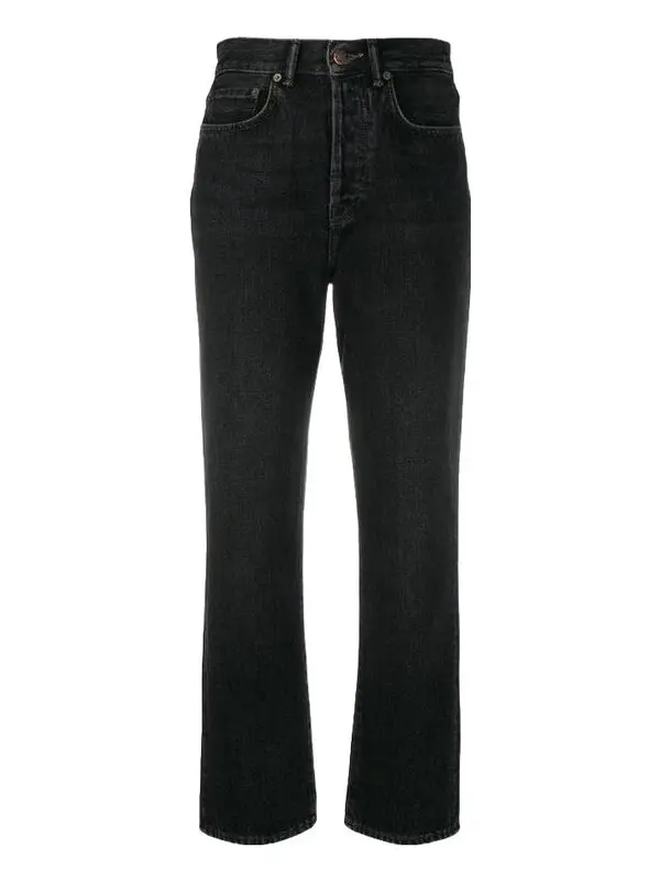 Acne Studios Mece Straight-leg Cropped Jeans - Black