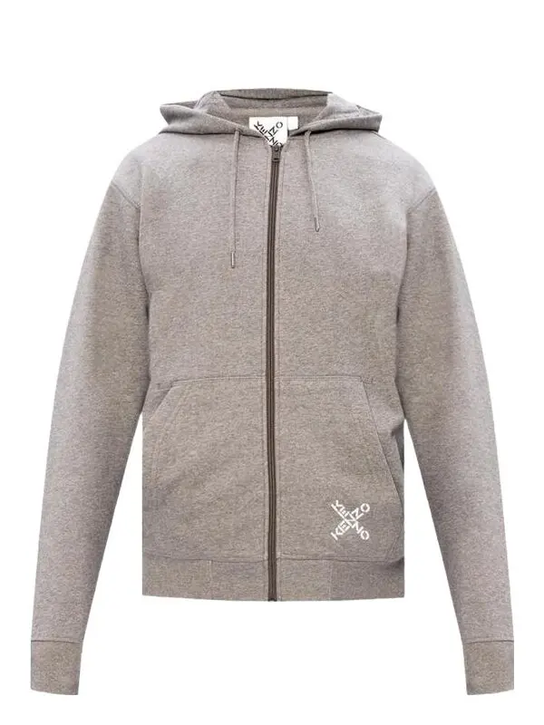 Kenzo Zip Up Hoodie - Gray