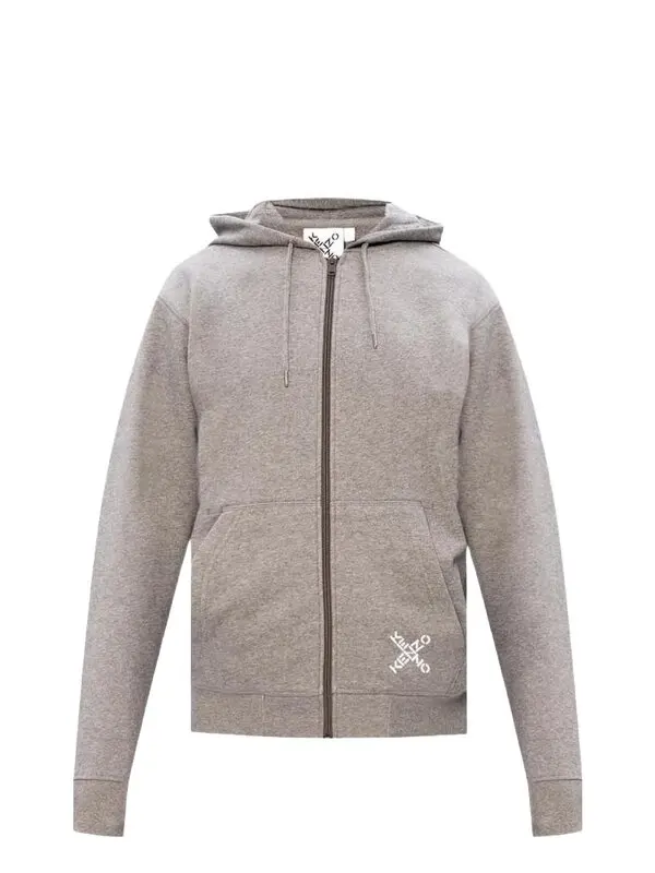 Kenzo Zip Up Hoodie - Gray