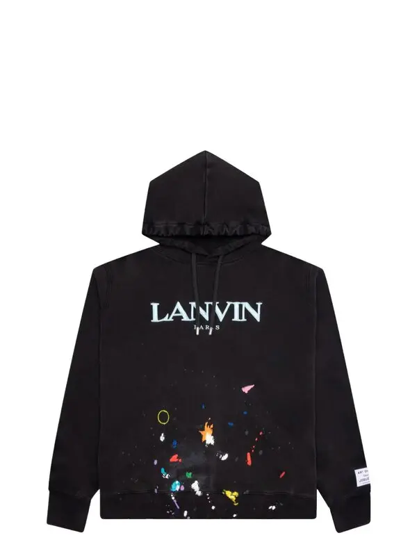 GALLERY DEPT. Long-sleeved Hooded Sweatshirt - Black