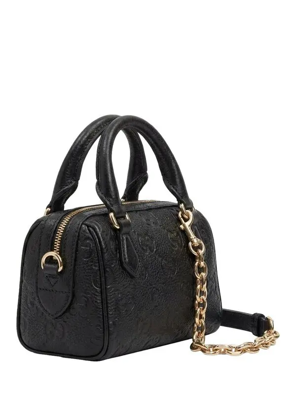 Gucci Mini Gg Emblem Tote Bag - Black