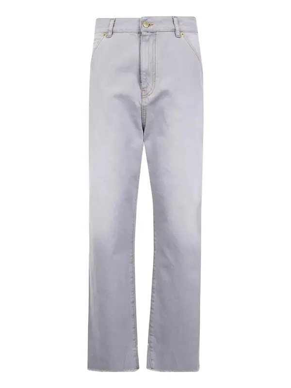 DARKPARK Belt Adorned Loose Fit Denim - Gray