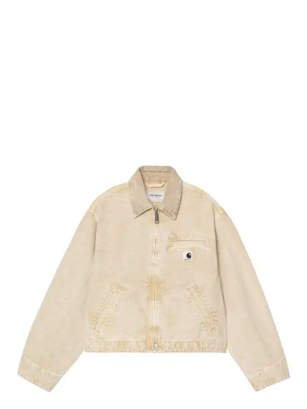 Carhartt Work In Progress Emery Organic-cotton Zip-up Denim Jacket - Chalk Wash