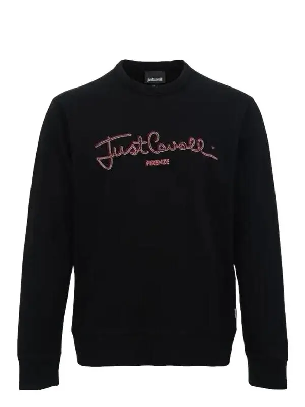 Just Cavalli Round Neck Sweater - Black