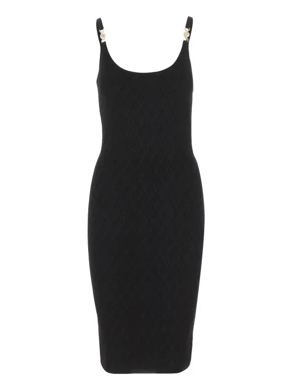 Versace Sleeveless Crew Neck Dress - Black