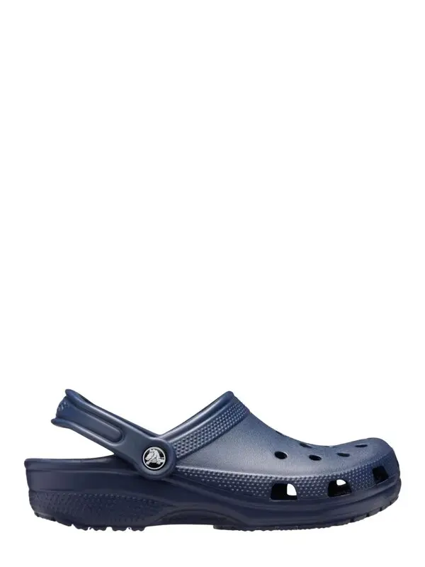 CROCS Round Toe Clogs With Heel Strap - Navy