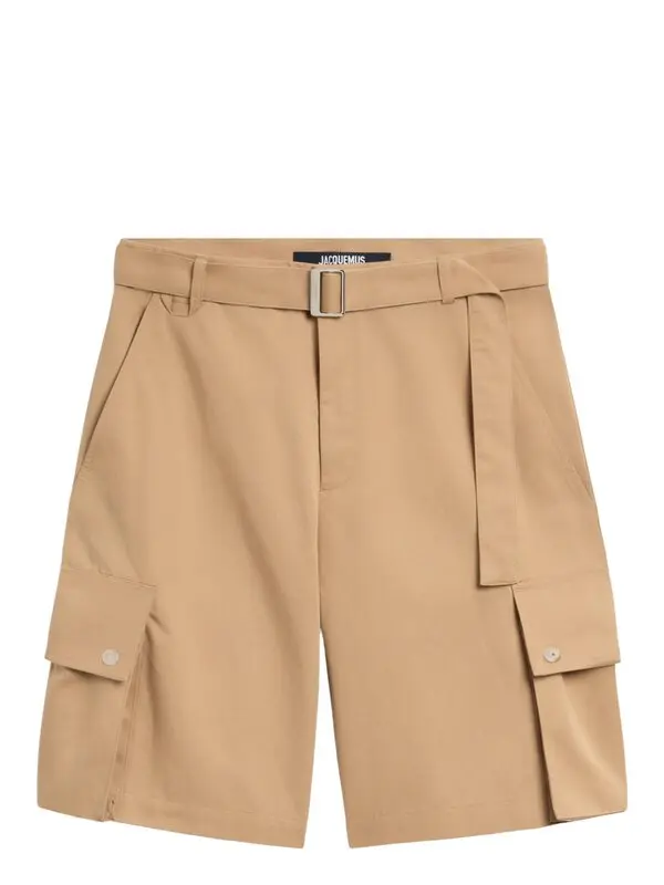 Jacquemus Le Cargo Bermuda Shorts - Camel