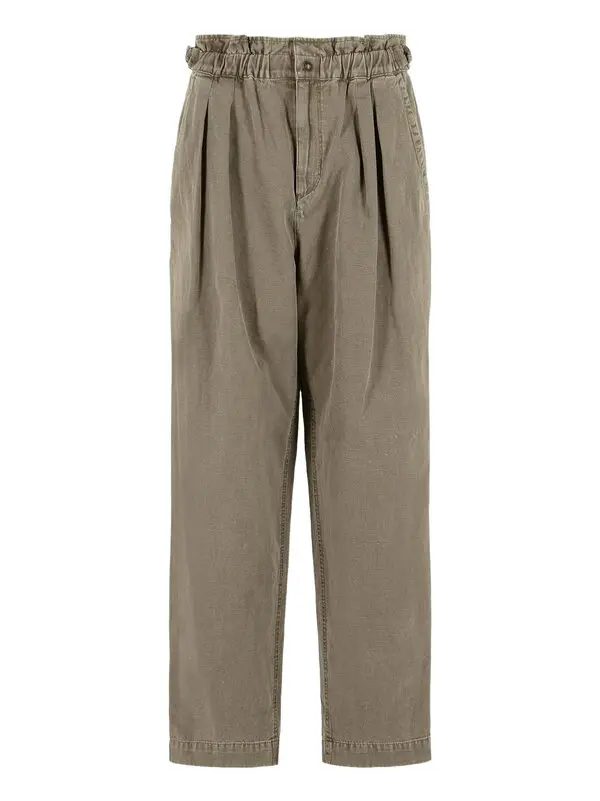 Isabel Marant Étoile Straight-leg Trousers With Elasticated Waist - Gray