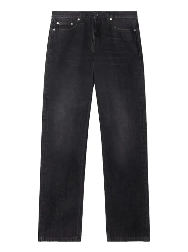 Off-White Logo Plaque Skinny Jeans - Black