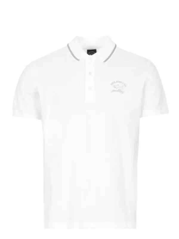 PAUL  SHARK Logo Polo Shirt - White