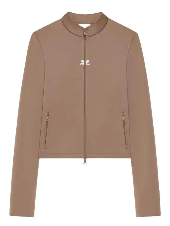 COURREGES Biker Track Jacket - Brown