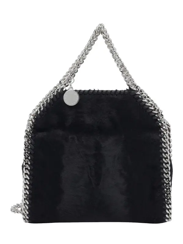 Stella McCartney Top Handle Tote Bag With Chain Strap - Black