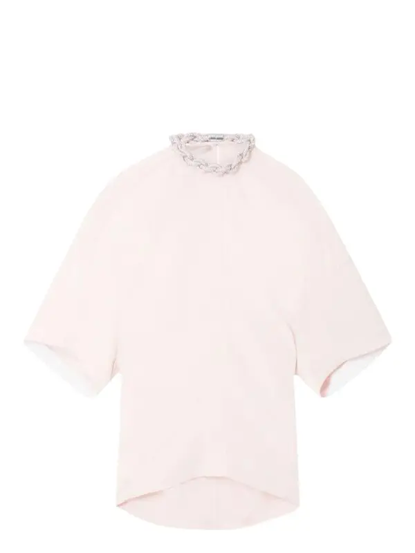 Stella McCartney Falabella Embellished Crewneck Blouse - White