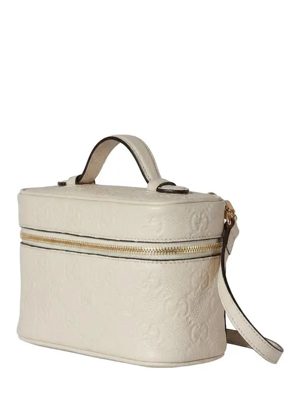 Gucci Gg Emblem Super Mini Bag - Ivory