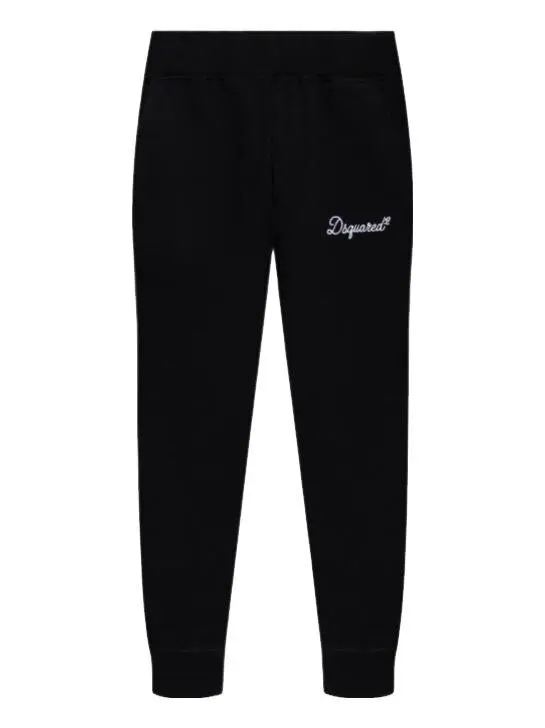 Dsquared2 Logo Embroidered Sweatpants - Black