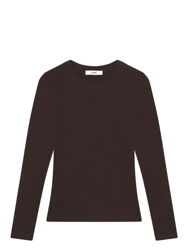 FRAME Fine Cable Knit Sweater - Black