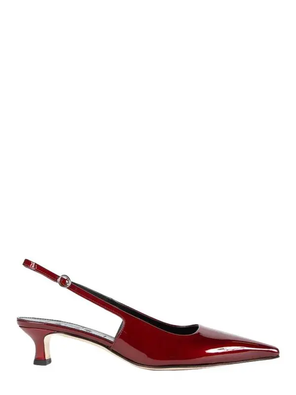 AeydĒ Pointed Toe Slingback Sandals - Red