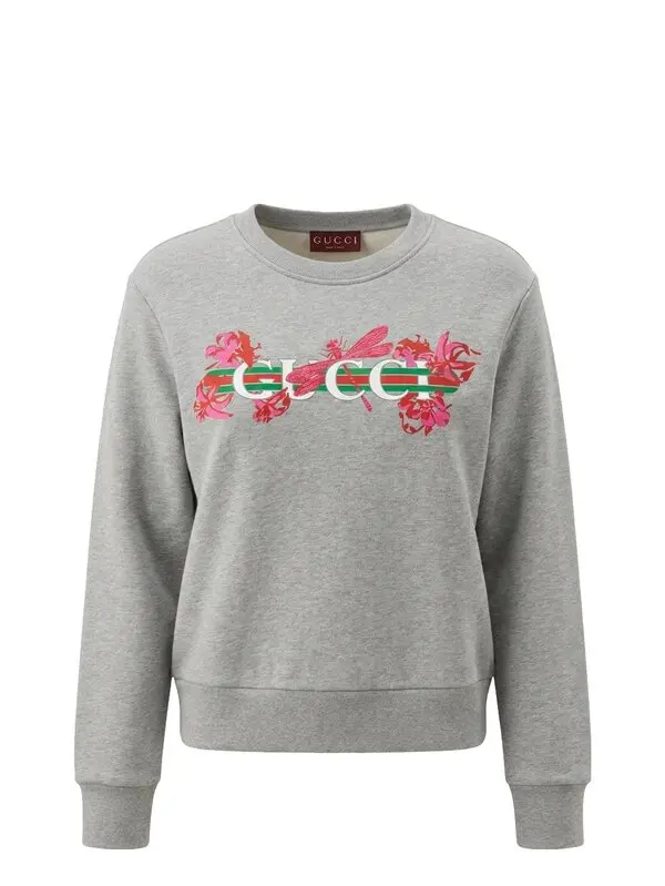 Gucci Jersey Printed Sweatshirt - Grey