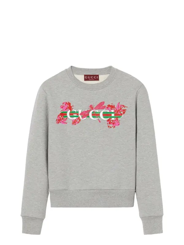 Gucci Jersey Printed Sweatshirt - Grey