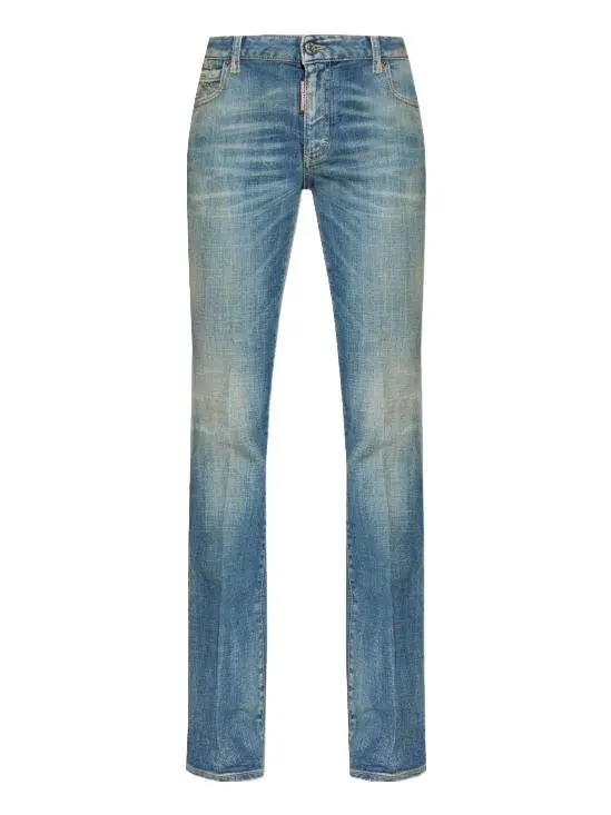 Dsquared2 Medium Waist Flared Jeans - Blue