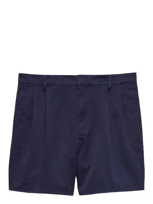Prada Cotton Bermuda Shorts - Navy Blue