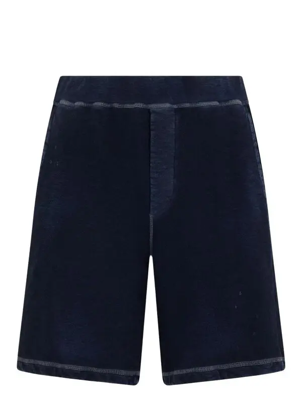 Dsquared2 Logo Printed Worn Out Effect Shorts - Black