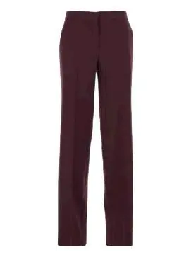 TWINSET High-waist Logo Plaque Flared Pants - Red