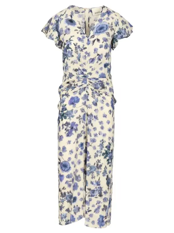 Isabel Marant Étoile Terenae Floral V-neck Midi Dress - Multicolor
