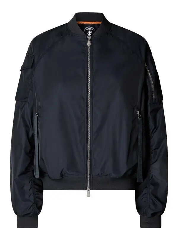 SAVE THE DUCK Zip Pocket Bomber Jacket - Blue-black