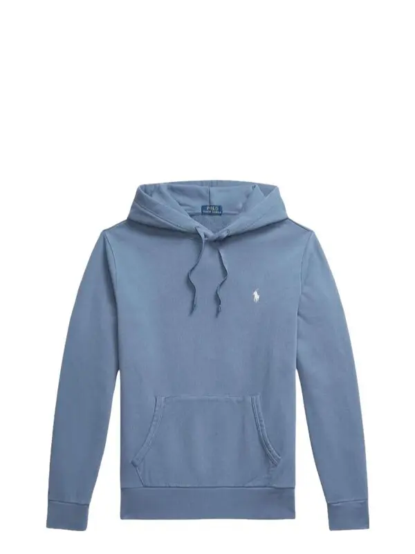 Polo Ralph Lauren Loopback Fleece Hoodie With Signature Pony Motif - Blue