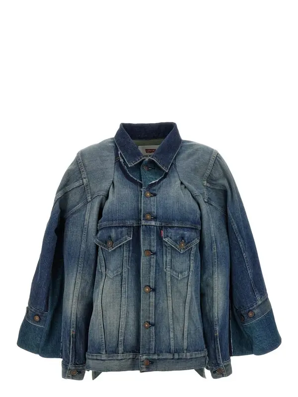 Junya Watanabe X Levi's Denim Trucker Jacket - Green