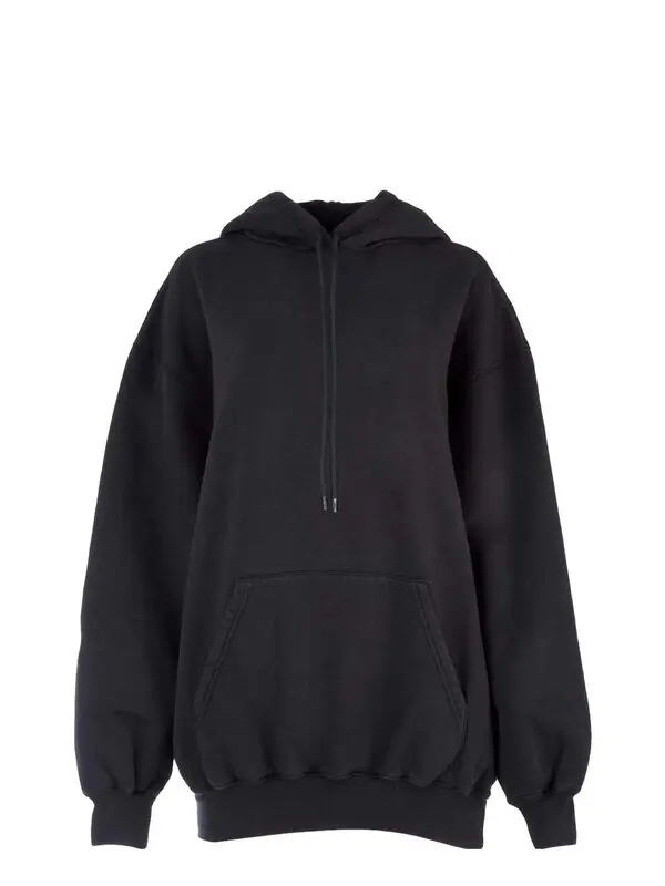 Balenciaga Cotton Oversized Sweatshirt - Black