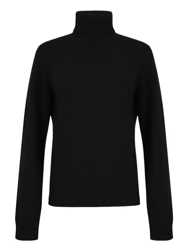 Theory High Neck Knitted Jumper - Black