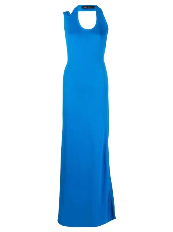 Proenza Schouler Sleeveless Cut-out Maxi Dress - Blue