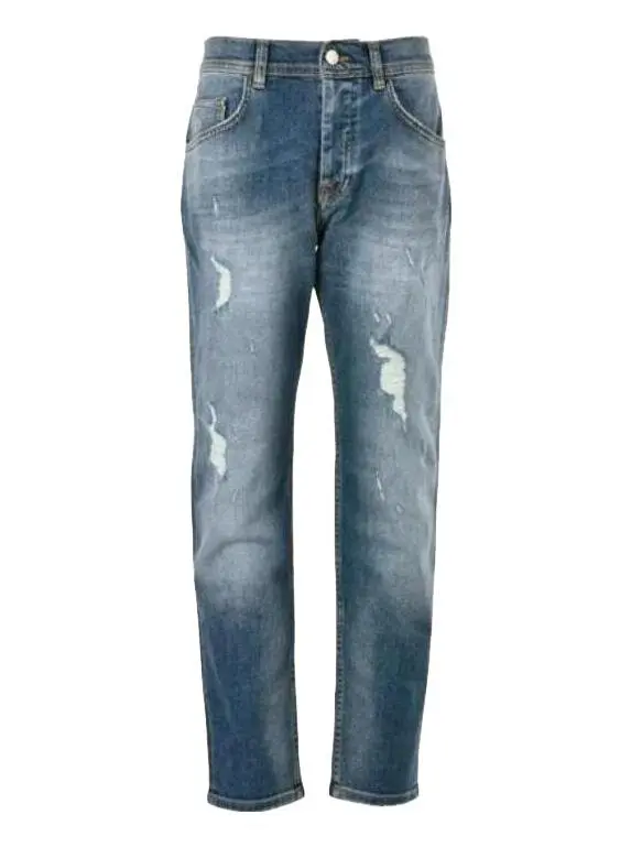 Iceberg Tear Detail Jeans - Blue