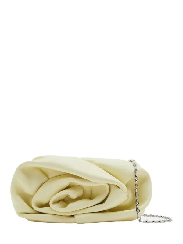 Burberry 3d Rose Chain-linked Clutch Bag - Nude