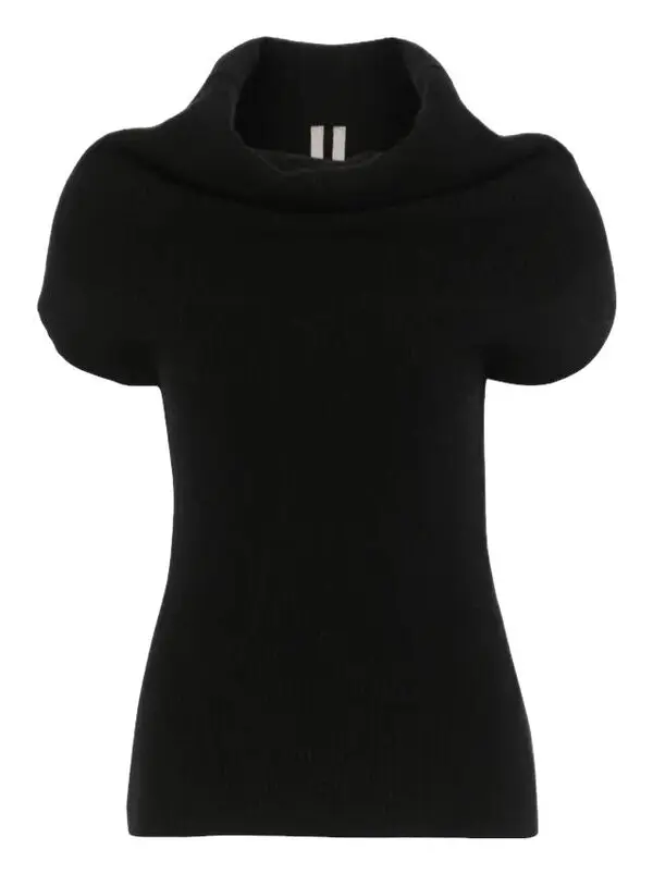 Rick Owens Sl Crater Knitted Top - Black