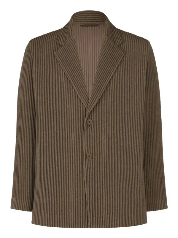 Issey Miyake Wool-like Light Jacket - Brown