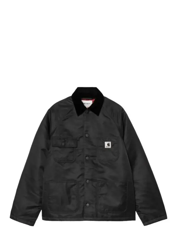 Carhartt Work In Progress Alumni Chore Velvet-collar Jacket - Black / Scarlet